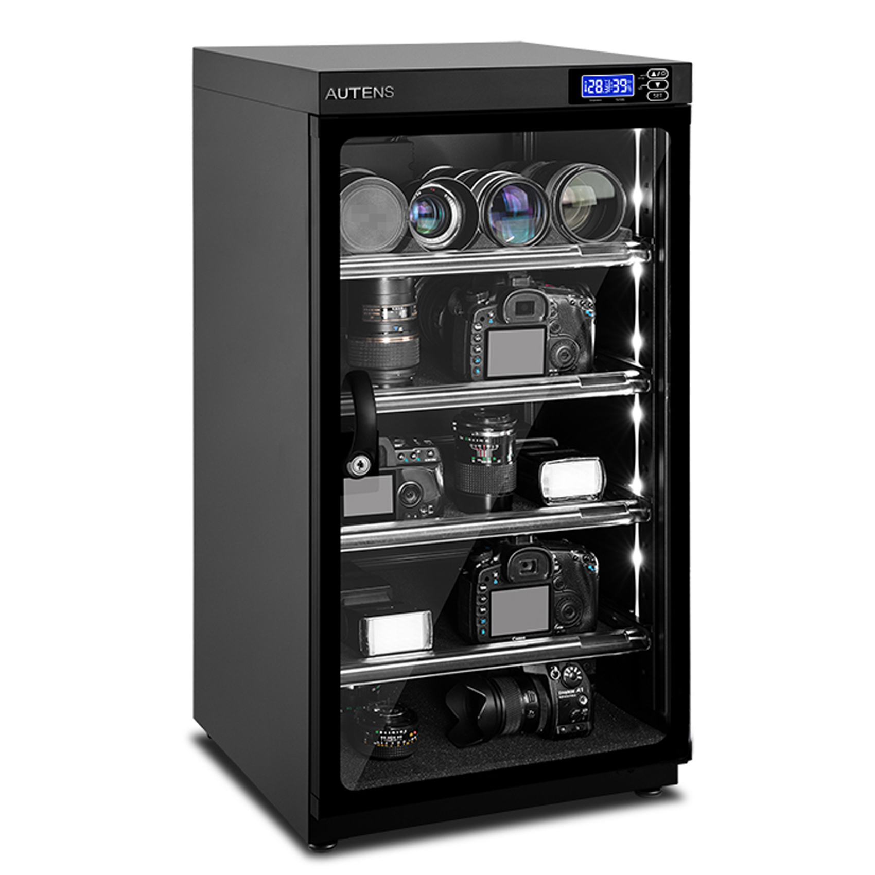 AUTENS 100L Dehumidifying Dry Cabinet Box, Digital Control Noiseless ...